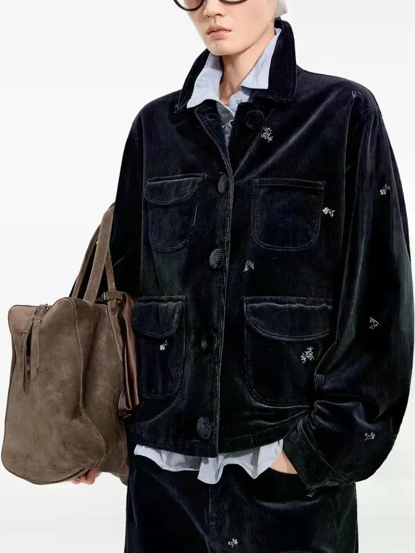 JNBY Floral-print Corduroy Jacket