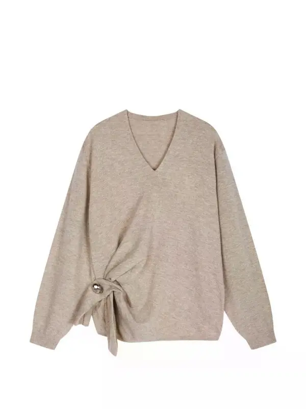 JNBY Knot-detail V-neck Sweater
