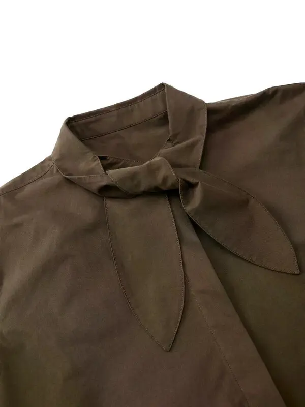 LESS Tie-neck Oversized Shirt