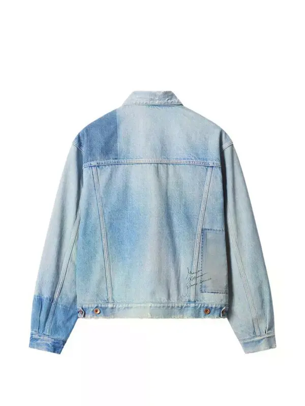 Maison Kitsuné Patchwork Cotton Denim Jacket