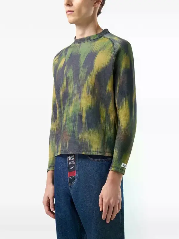 Gcds Camouflage-pattern Long-sleeve T-shirt