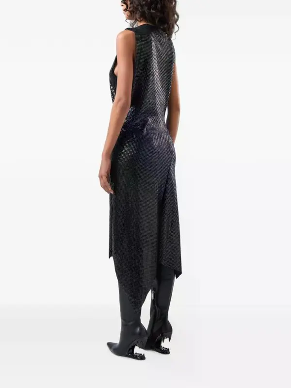 Gcds Asymmetric Draped Midi Dress