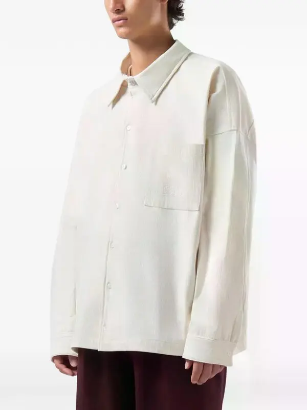 Gcds Corduroy Chest-pocket Shirt