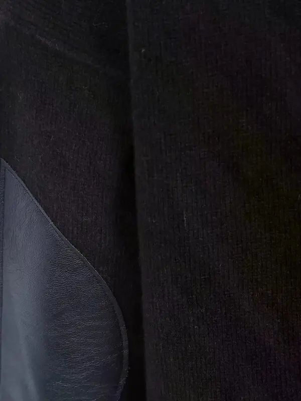 PIERANTONIOGASPARI Leather-patch Long-sleeve Sweater