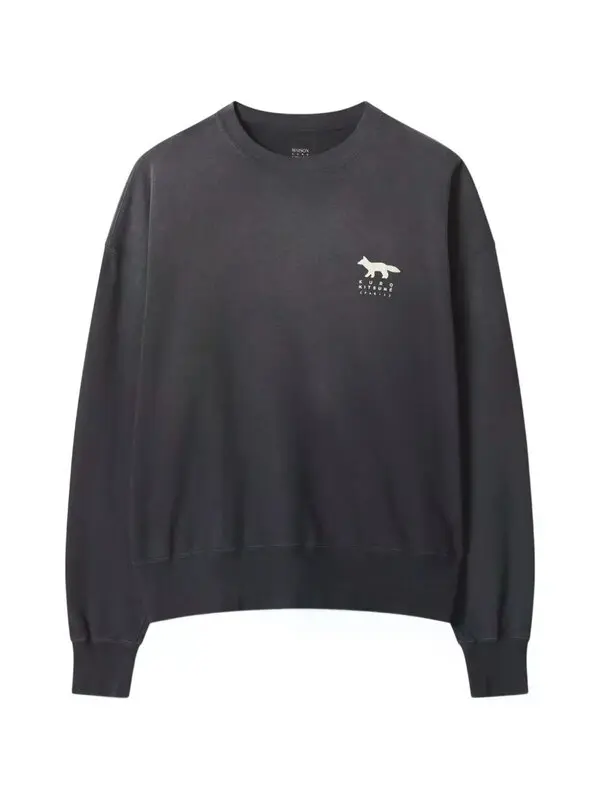 Maison Kitsuné Logo-print Cotton Sweatshirt