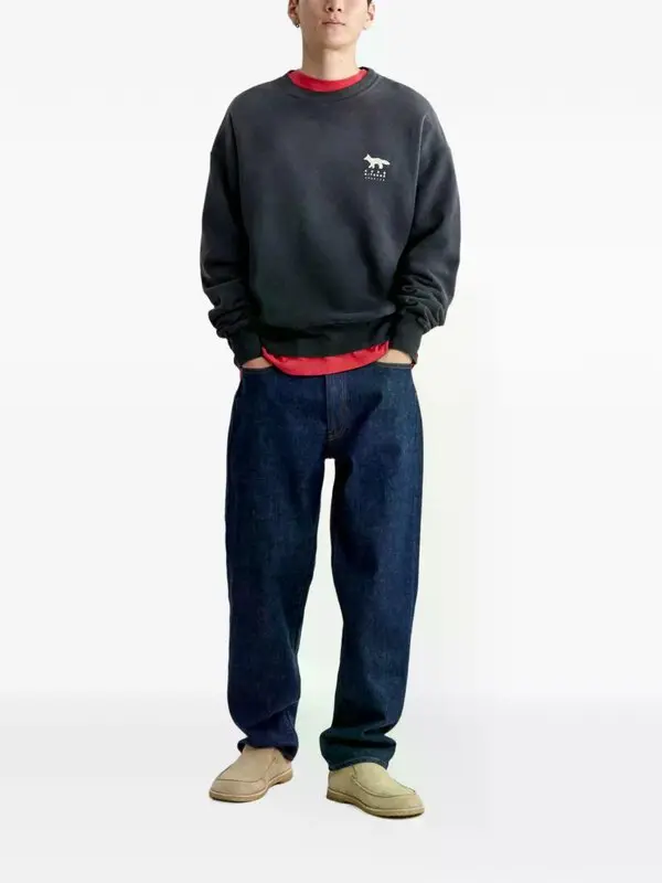 Maison Kitsuné Logo-print Cotton Sweatshirt