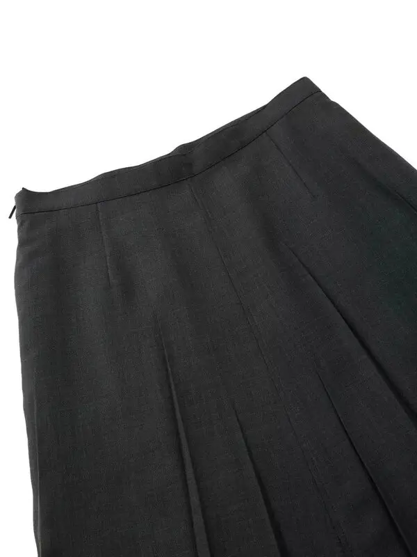 LESS Pleated Wool-blend Skirt