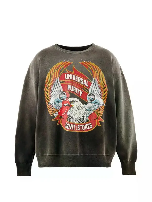 SAINT MXXXXXX X The Rolling Stones Graphic-print Sweatshirt