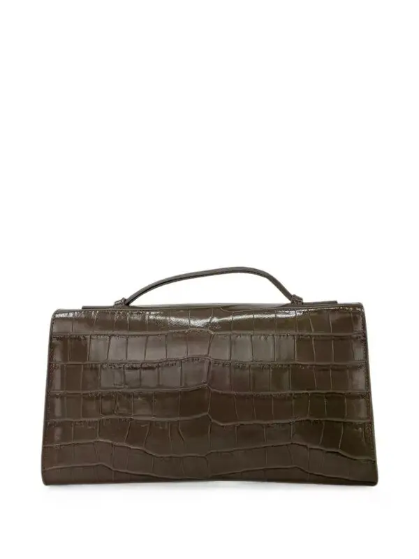 AVENUE 67 Paloma Croc-effect Leather Clutch Bag