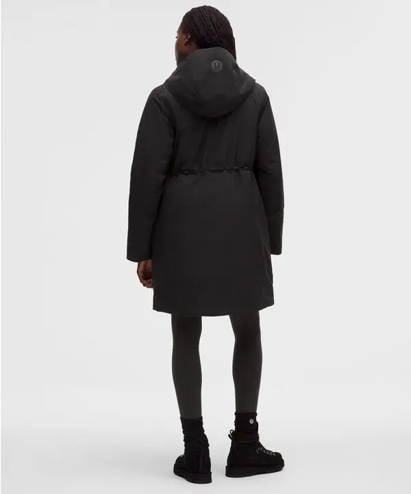 Lululemon Waterproof Insulated Cinch-waist Parka - Black