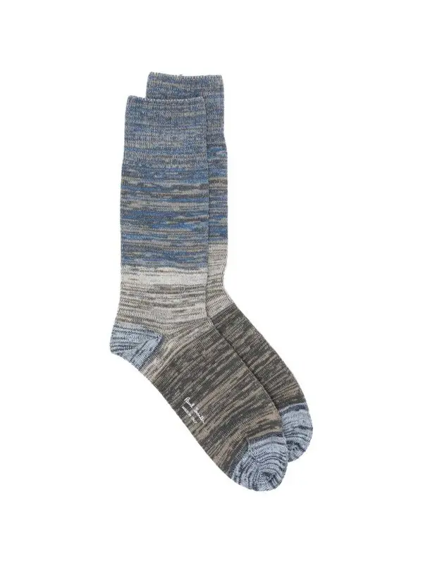 Paul Smith Socks Mouline Col Blck - Gray