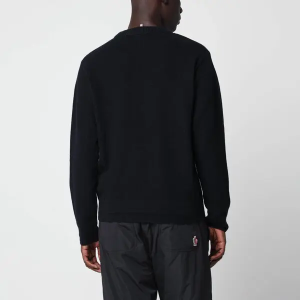 Moncler Wool Sweater With Logo Patch