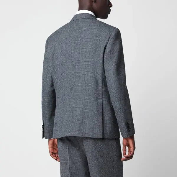 LARDINI Double-breasted Prince Of Wales Check Jacket