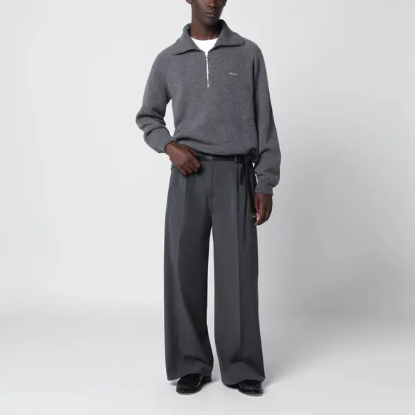 THESTROY Dark Inno Trousers In Wool Blend