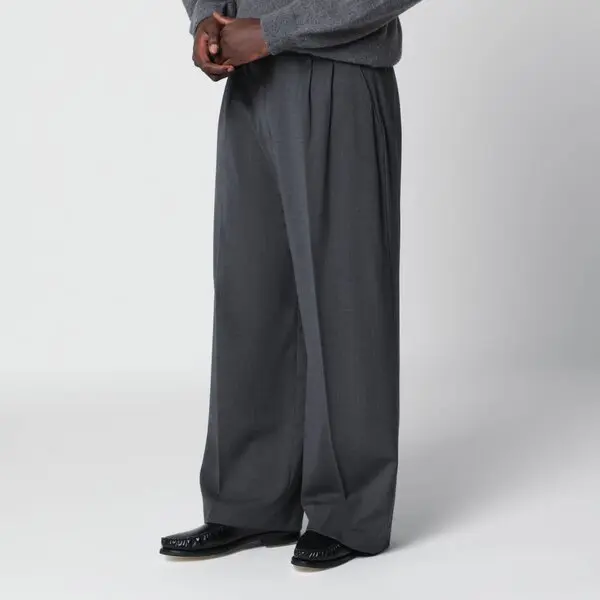 THESTROY Dark Inno Trousers In Wool Blend