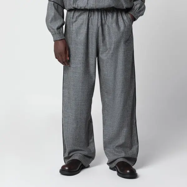 WILLY CHAVARRIA Ruff Rider And Black Wool Blend Pants
