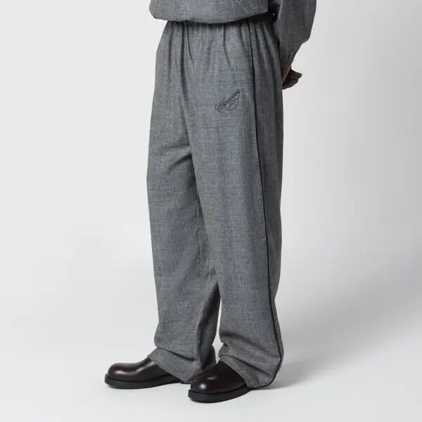 WILLY CHAVARRIA Ruff Rider And Black Wool Blend Pants