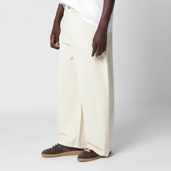 Studio Nicholson Cream Paolo Wide-leg Jeans