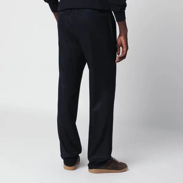 Sease Navy Mindset Trousers In Wool Flannel