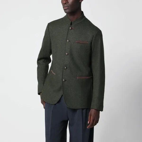 SCHNEIDERS Otto Loden Jacket In Virgin Wool - Green