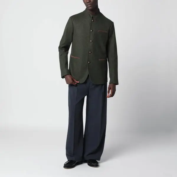 SCHNEIDERS Otto Loden Jacket In Virgin Wool - Green