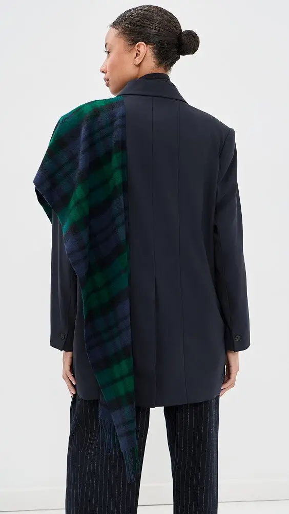 FRENKEN Crushed Scarf Blazer