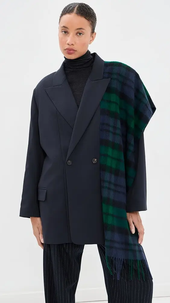 FRENKEN Crushed Scarf Blazer