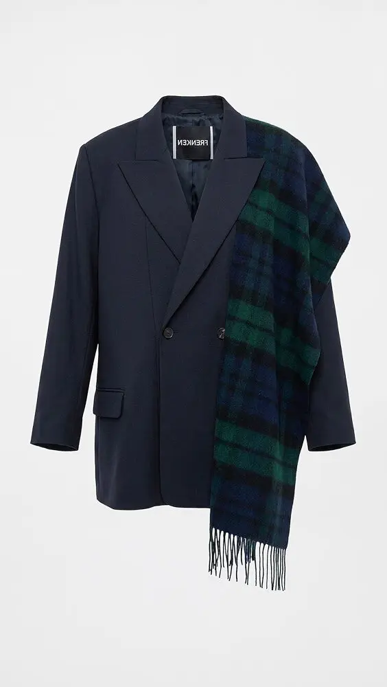 FRENKEN Crushed Scarf Blazer
