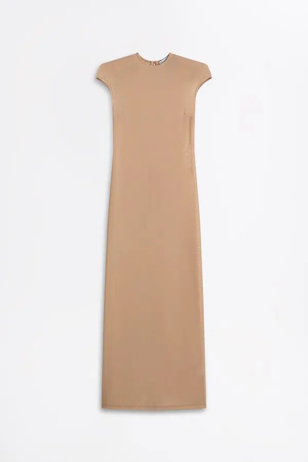 Scanlan Theodore Mesh Shoulder Pad Gown