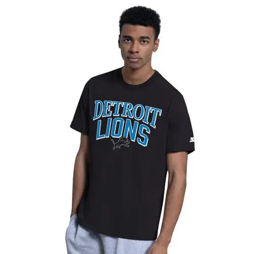 STARTER Heather Gray Detroit Lions Two-pack Throwback Logo T-shirt Set