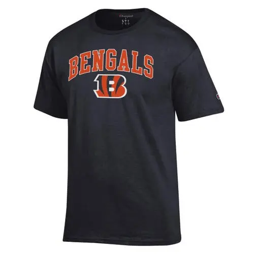 Champion Cincinnati Bengals Arch Over Logo T-shirt - Black