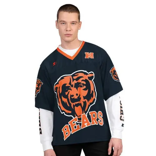 STARTER White Chicago Bears Short Sleeve & Long Sleeve T-shirt Combo Pack