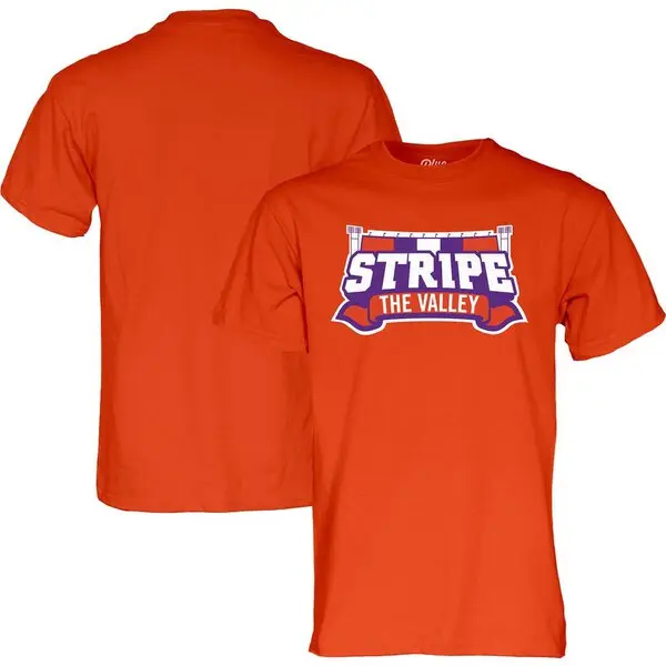 BLUE 84 Clemson Tigers Stripe The Valley T-shirt