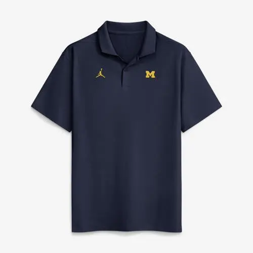 JORDAN BRAND Michigan Wolverines Primetime Victory Plus Dri-fit Polo