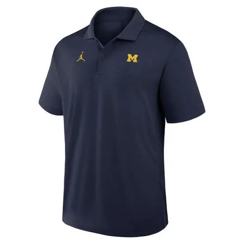 JORDAN BRAND Michigan Wolverines Primetime Victory Plus Dri-fit Polo