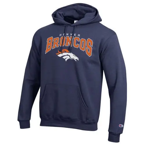 Champion Denver Broncos Powerblend Arch Over Logo Hoodie