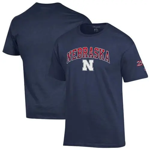 Champion Nebraska Huskers Americana 250th Arch T-shirt - Navy