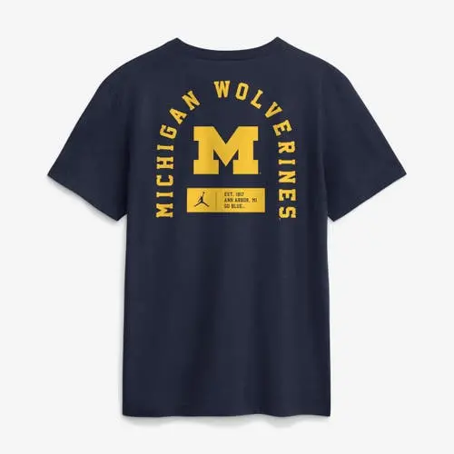 JORDAN BRAND Michigan Wolverines Primetime Crew T-shirt