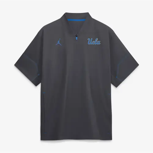 JORDAN BRAND Ucla Bruins 2026 Sideline Short Sleeve Quarter-zip Coaches Jacket - Anthracite