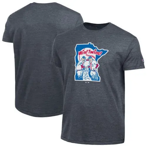 Champion Minnesota Twins Cooperstown Logo Tri-blend T-shirt - Navy