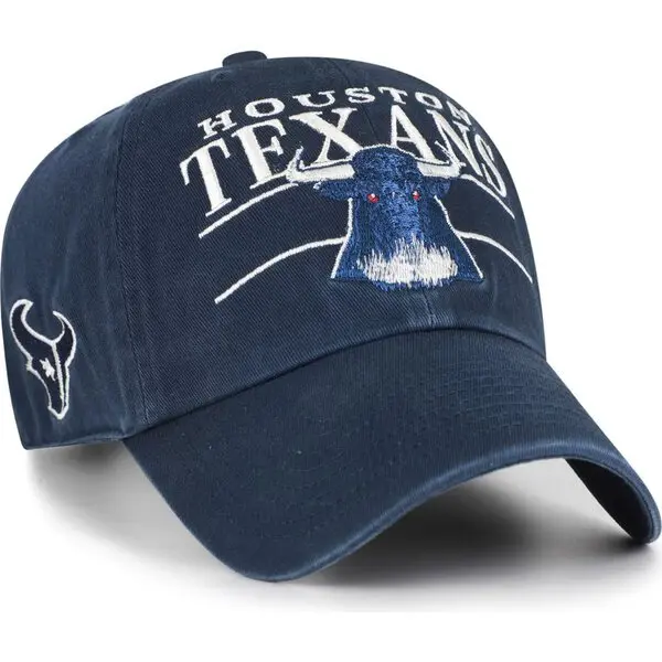 '47 Houston Texans Throwback Graphic Clean Up Adjustable Hat