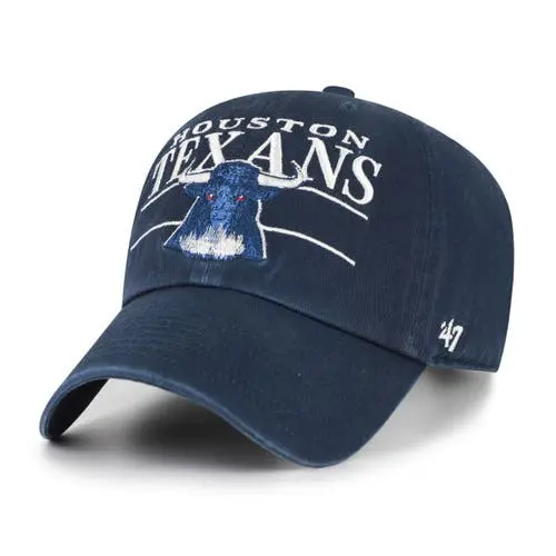 '47 Houston Texans Throwback Graphic Clean Up Adjustable Hat