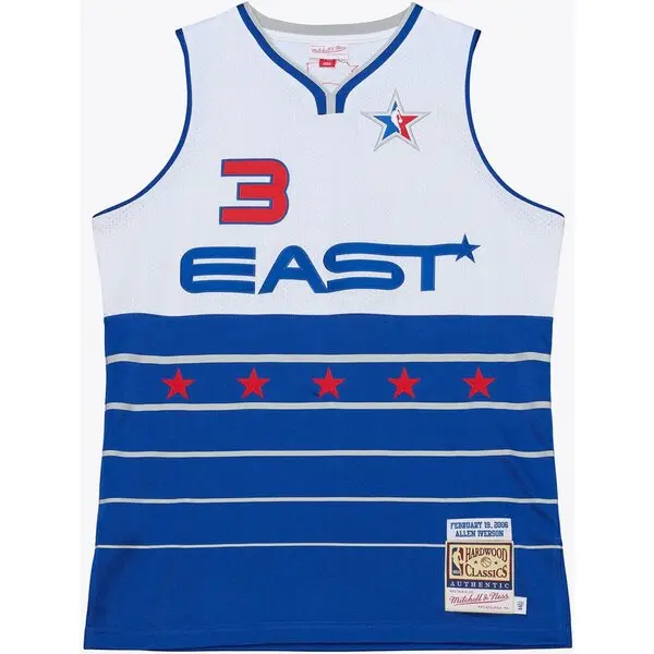 Mitchell & Ness Allen Iverson /blue 2006 Nba All-star Game Authentic Jersey - White