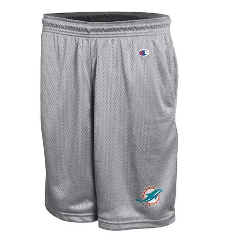 Champion Miami Dolphins Classic Mesh Shorts - Gray