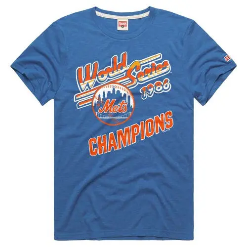 HOMAGE New York Mets Tri-blend Hyperlocal T-shirt - Royal