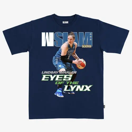 SLAM Lindsay Whalen Minnesota Lynx Court Origins Cover T-shirt - Navy