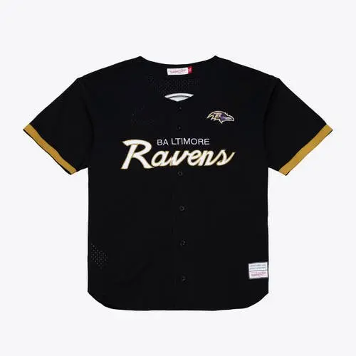 Mitchell & Ness Baltimore Ravens Head Coach Mesh Full-button Fashion Jersey
