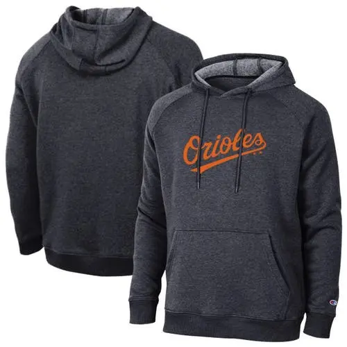 Champion Baltimore Orioles Triumph Tri-blend Raglan Hoodie - Black