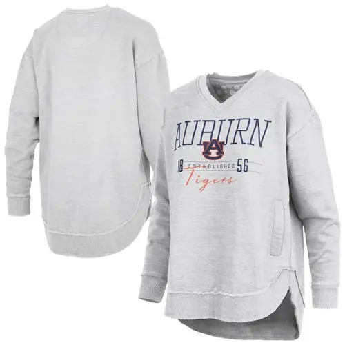 PRESSBOX Auburn Tigers Marcus East Hall Poncho V-neck Sweatshirt