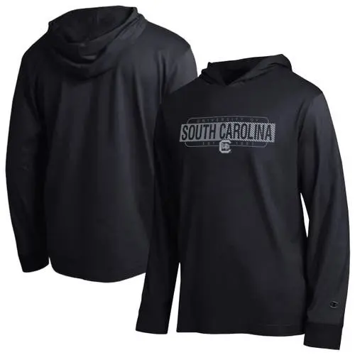 Champion South Carolina Gamecocks Gradient All-star Long Sleeve Hooded T-shirt - Black